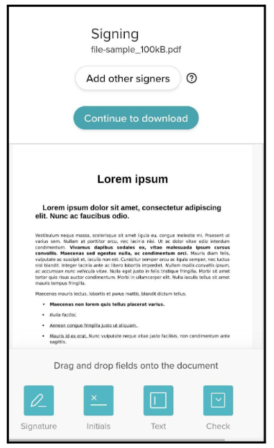 How To Insert Signature in Word Mobile- SignWell